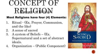 Religion - Lesson 1: Concept of Religon and Belief System | PPTX