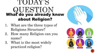 Religion - Lesson 1: Concept of Religon and Belief System | PPTX