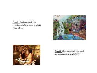 Religion the creation story eric tigers t3 | PPTX