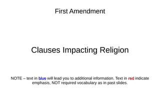 The Religion Clauses | PPT