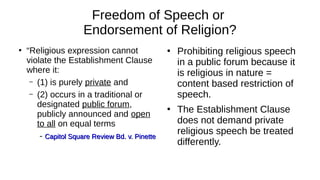 The Religion Clauses | PDF
