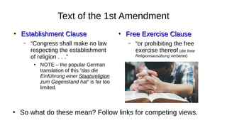 The Religion Clauses | PDF