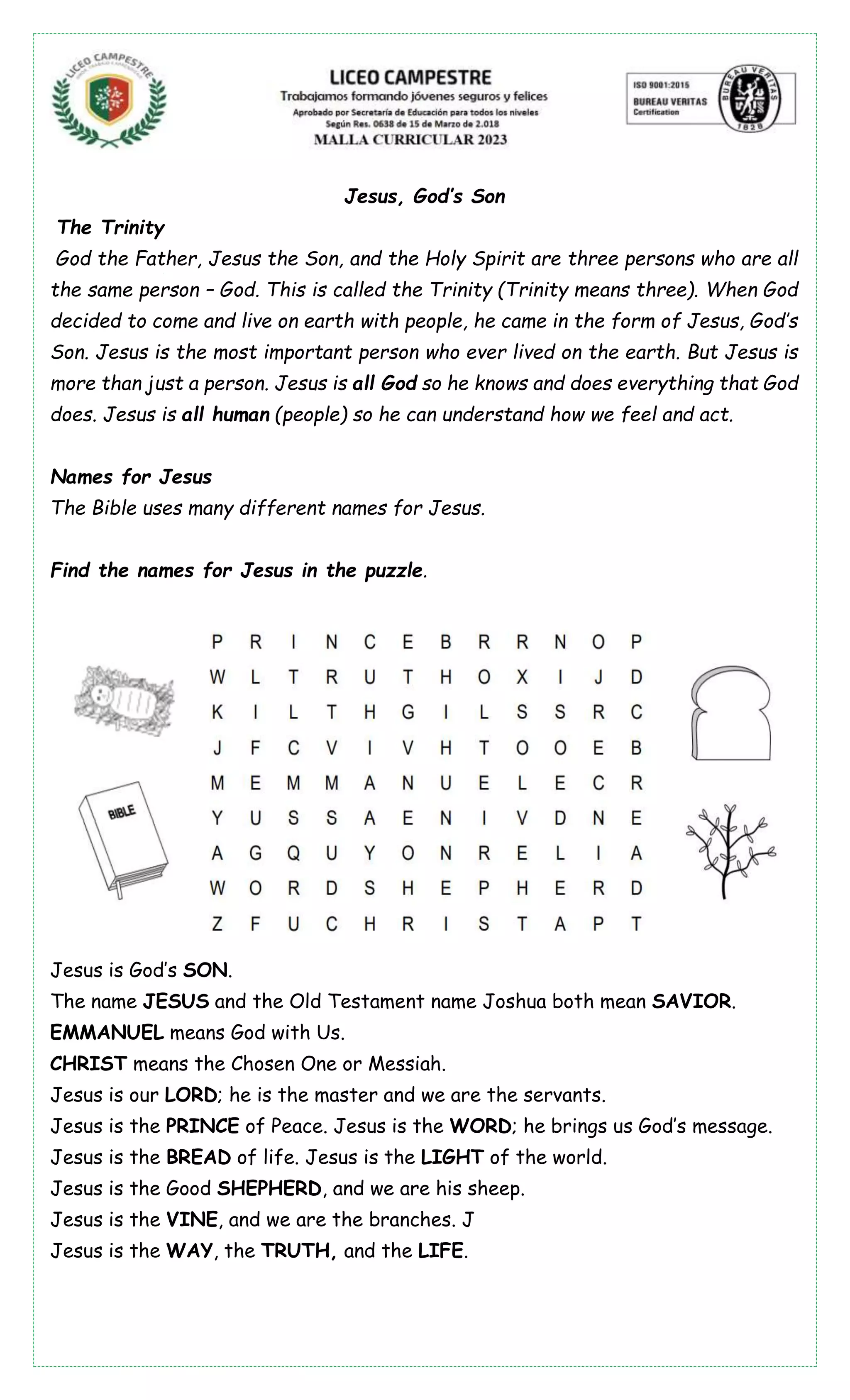 Religion 3rd Grade Evaluative workshop.docx