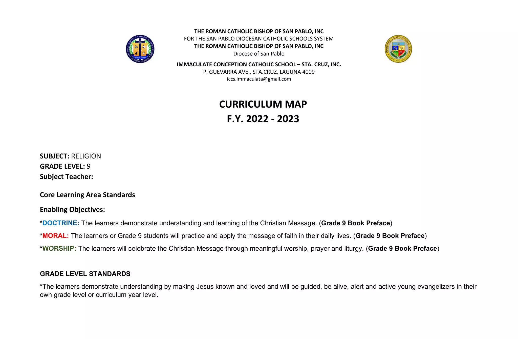 RELIGION 9_Curriculum Map_FY2022-2023.pdf