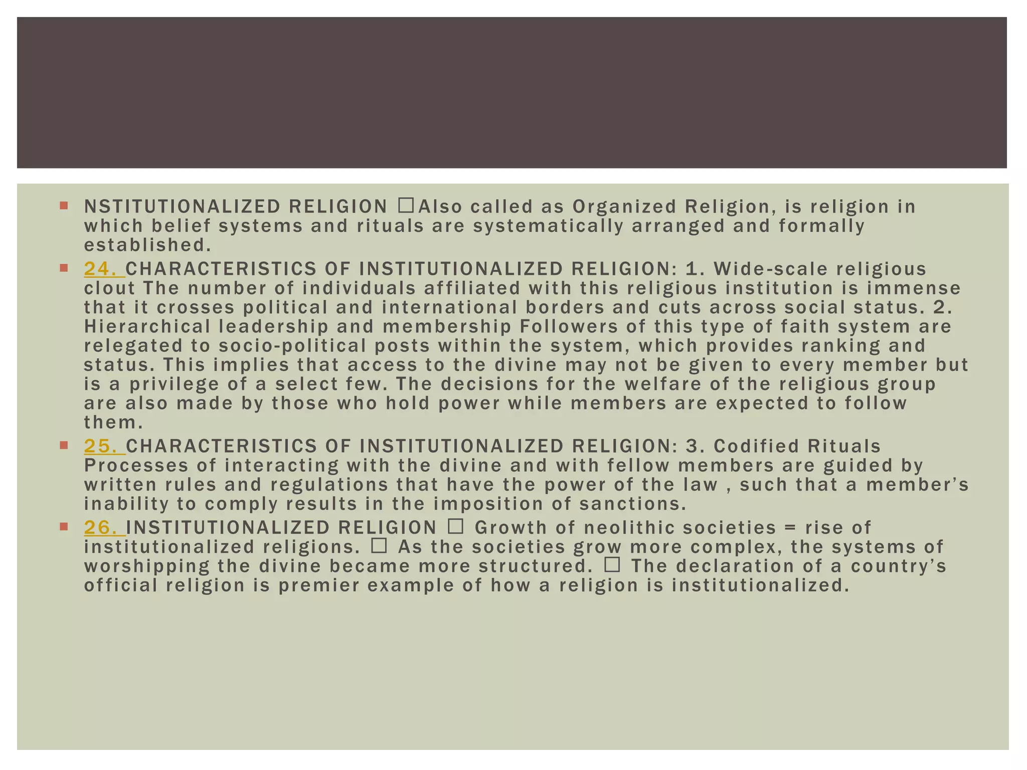 Religion and belief systems | PPTX