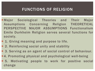 Religion and belief systems | PPTX