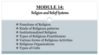 Religion and Belief Systems - UCSP | PPTX