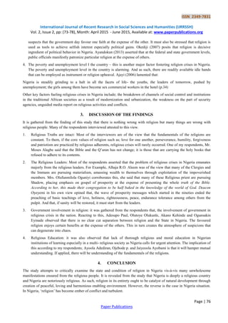 Religion and Challenges of National Unity | PDF