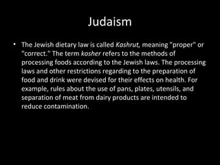 Religion and dietary practices | PPT