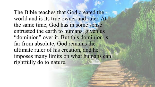 Religion and Environment In Environmental Ethics | PPTX | Christianity ...