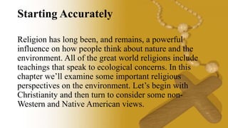 Religion and Environment In Environmental Ethics | PPTX