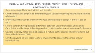 Religion and environmental in 22 countries | PPT