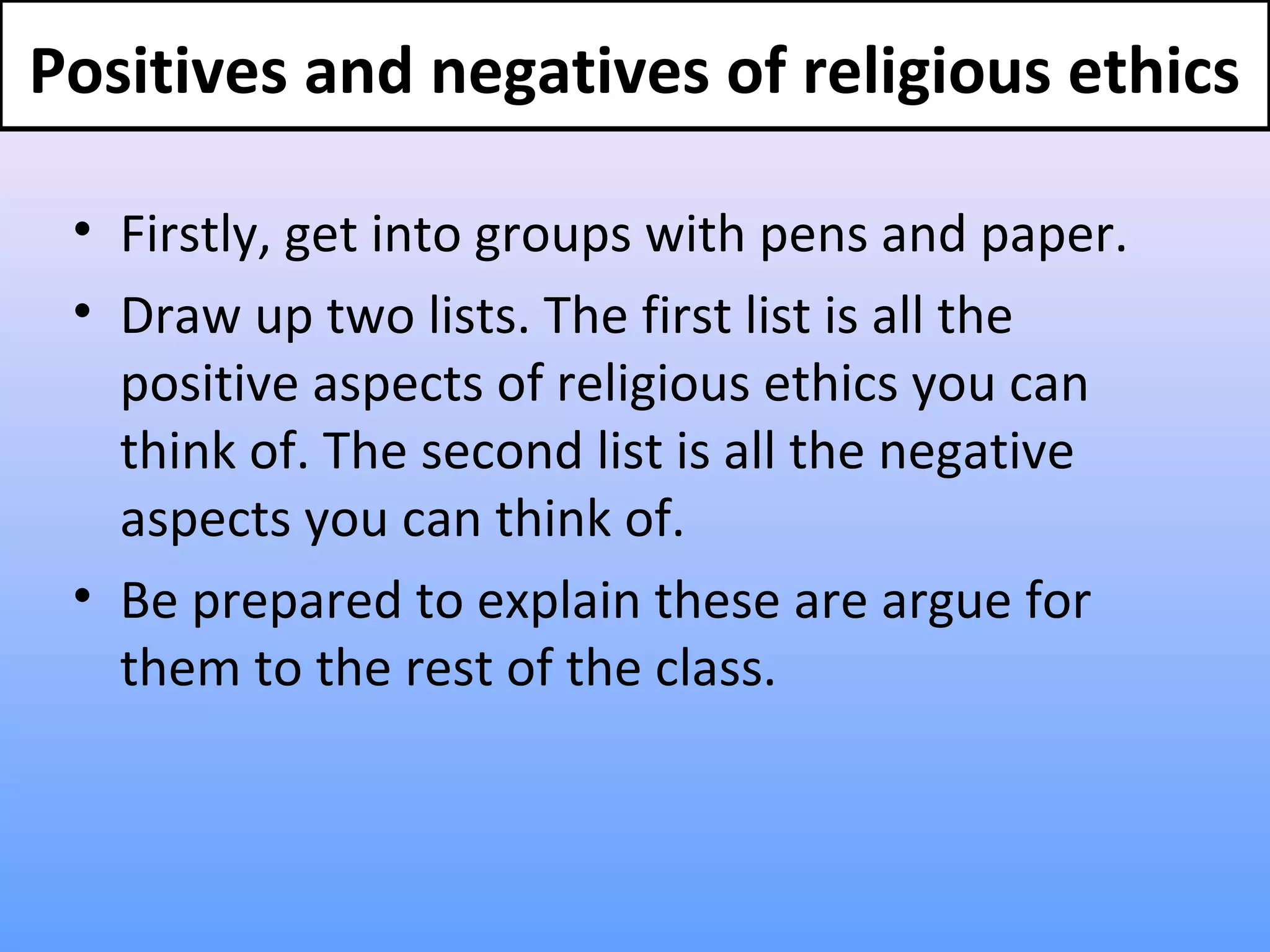Religion and morality | PPT
