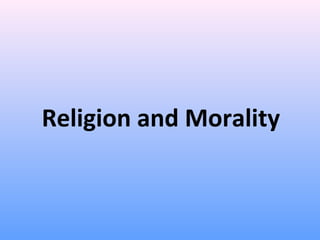 Religion and morality | PPT