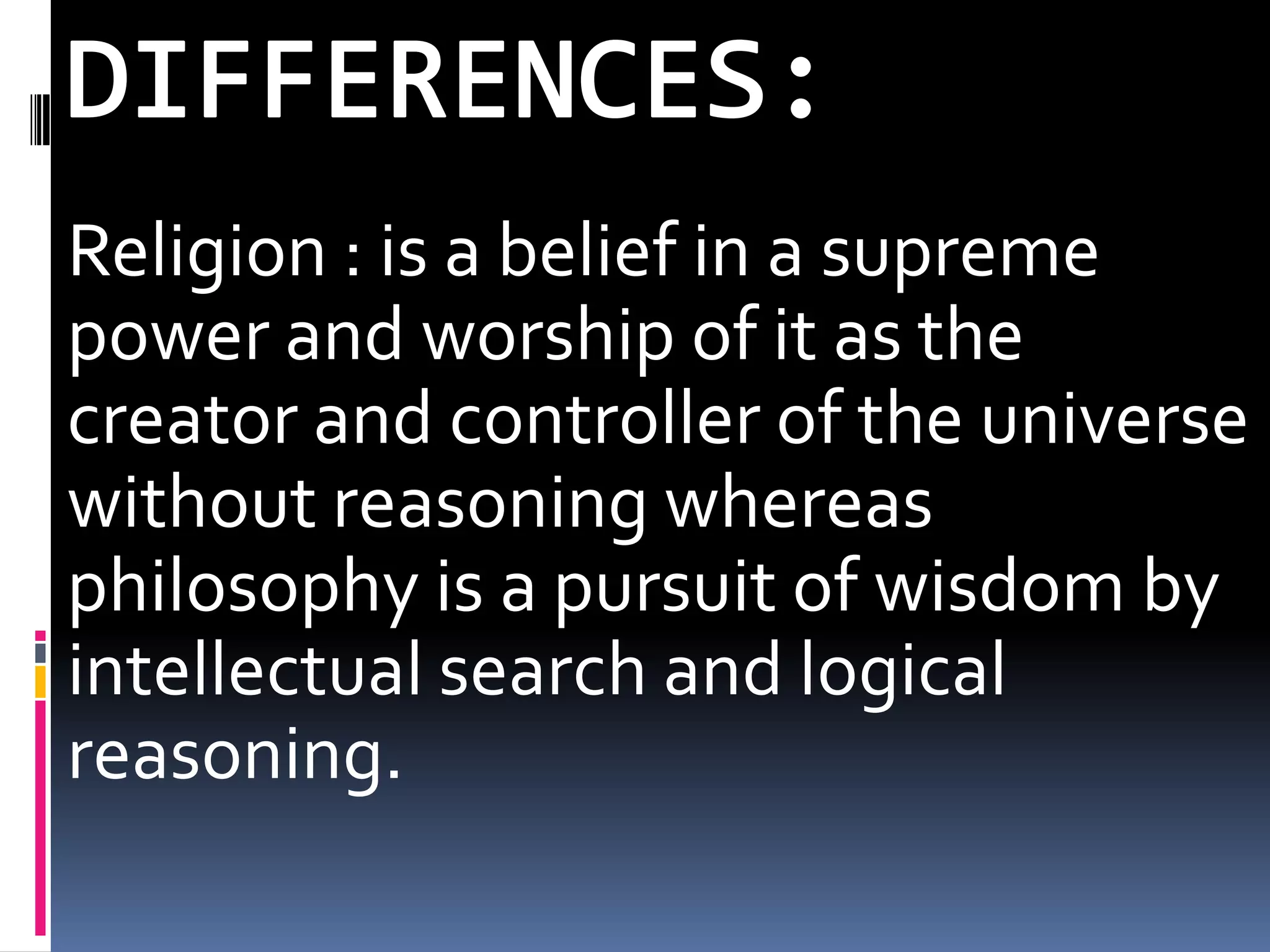 Religion and philosophy | PPTX
