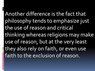 Religion and philosophy | PPTX