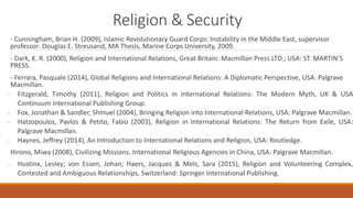 Religion and secularism | PPTX