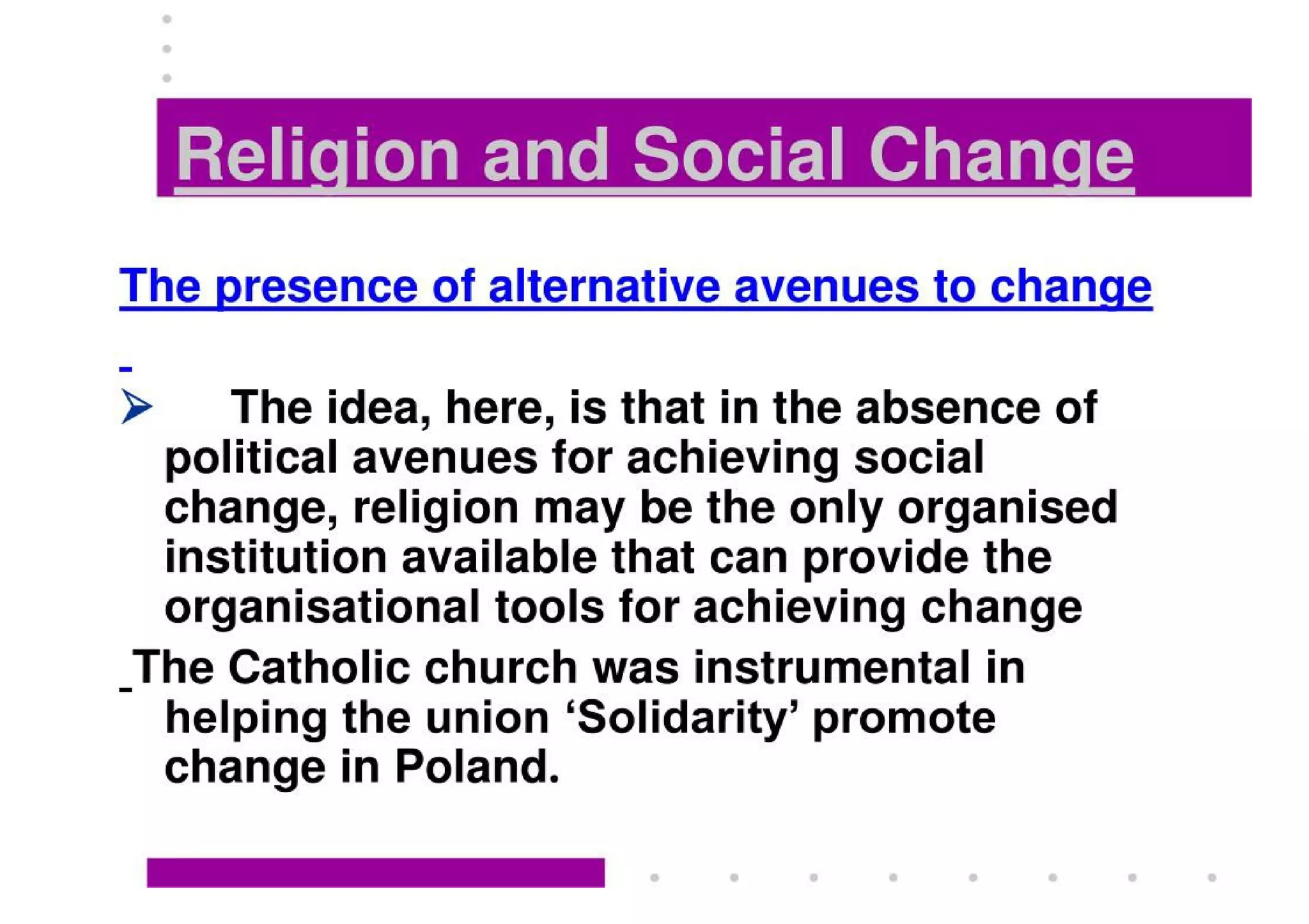 Religion And Social Change | PPT
