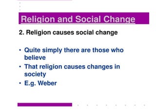 Religion And Social Change | PDF