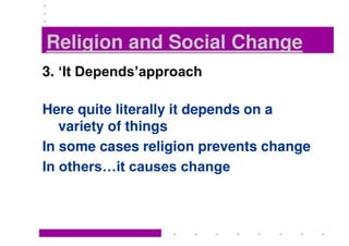 Religion And Social Change | PDF
