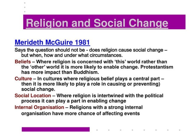 Religion And Social Change | PDF