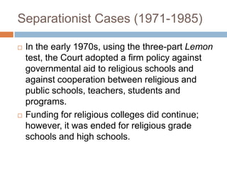 Religion and the american constitutional experiment ch9 | PDF