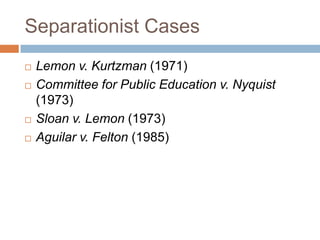 Religion and the american constitutional experiment ch9 | PDF