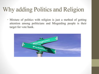 Religion as a political agenda | PPTX