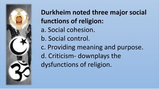 Religion as a social institution (educ) | PPTX