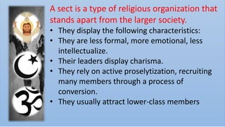 Religion as a social institution (educ) | PPTX