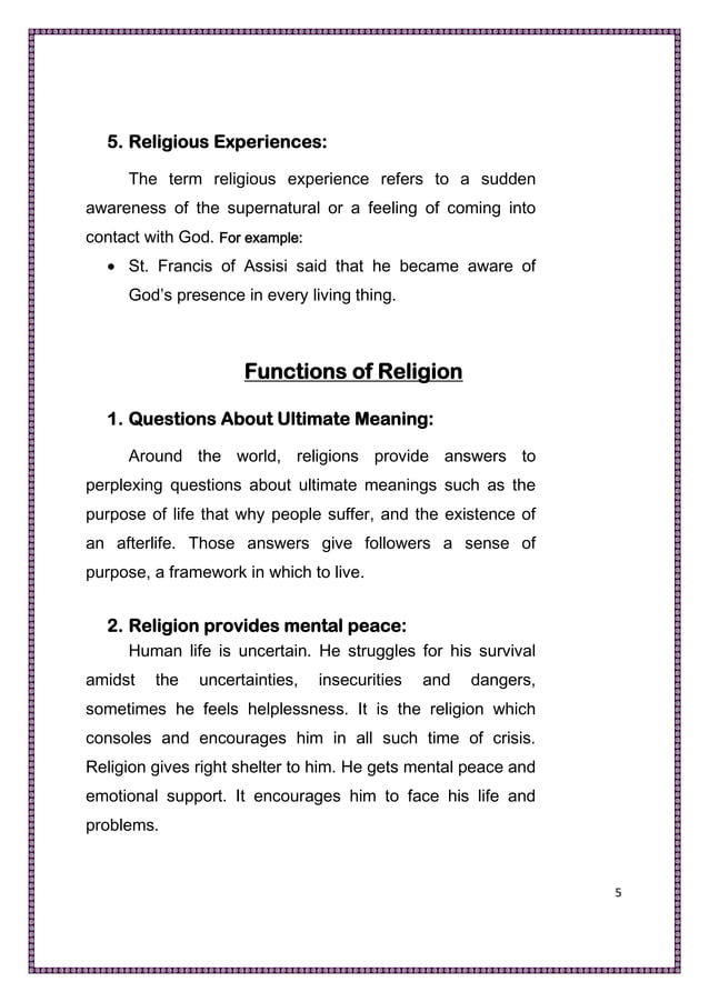 Religion as institution | DOCX | Islam | Religion & Spirituality
