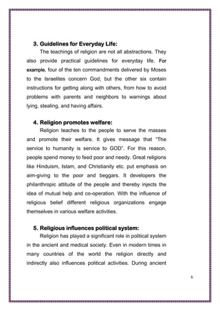 Religion as institution | DOCX