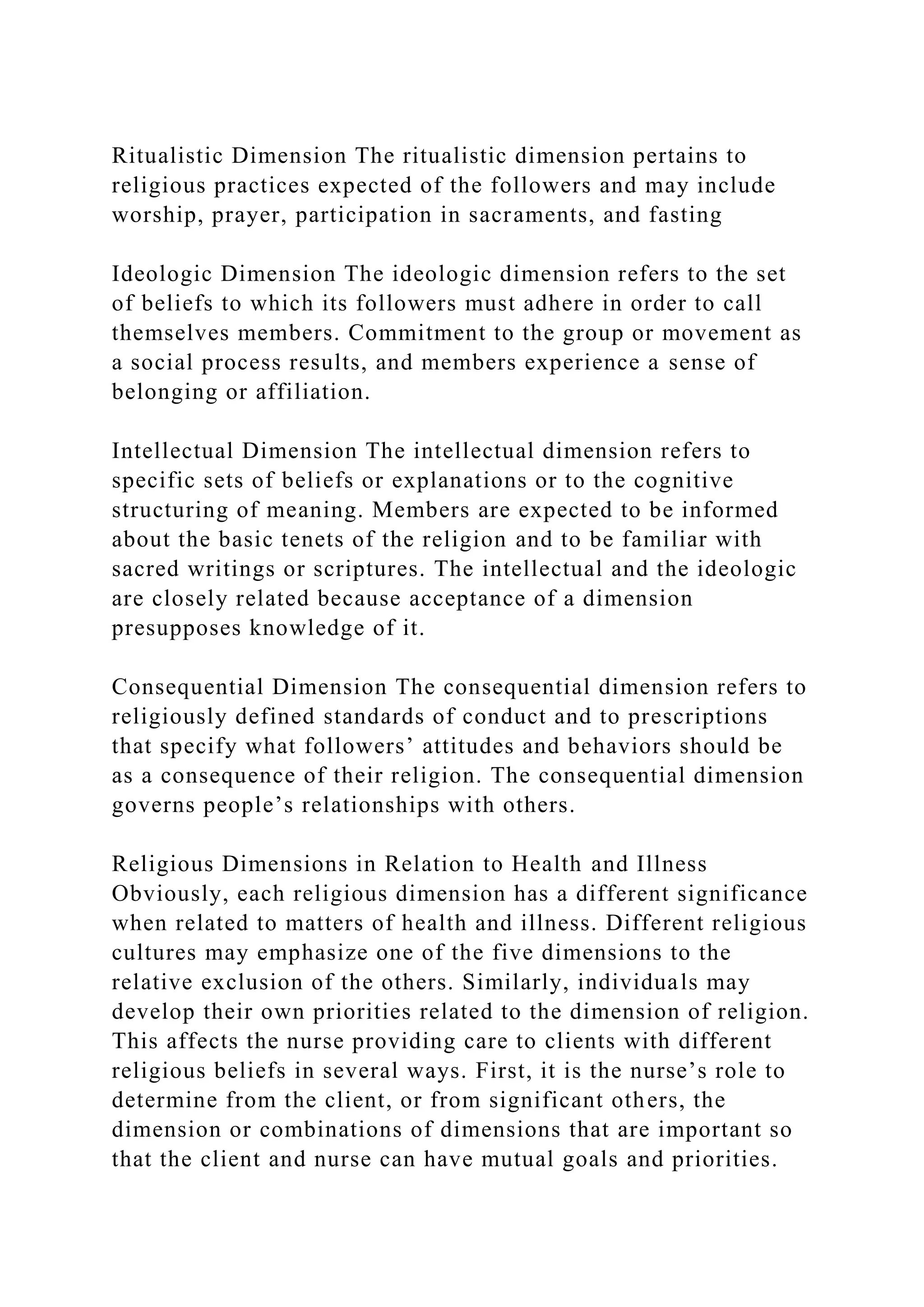 Religion, Culture, and Nursing Chapter 13 Patricia A. Hanson a.docx