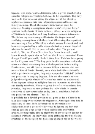 Religion, Culture, and Nursing Chapter 13 Patricia A. Hanson a.docx
