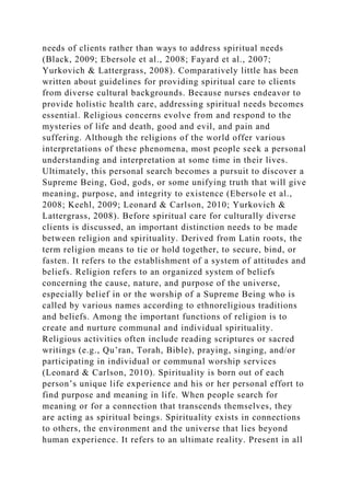 Religion, Culture, and Nursing Chapter 13 Patricia A. Hanson a.docx