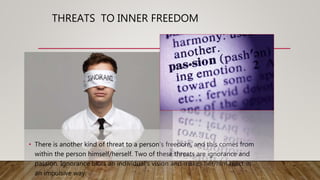 Religion Education - Human Dignity - Freedom and Responsibility | PPTX