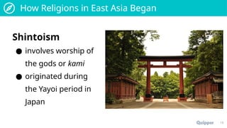 RELIGION FORM EAST ASIA RELIGION OF EAST | PPTX