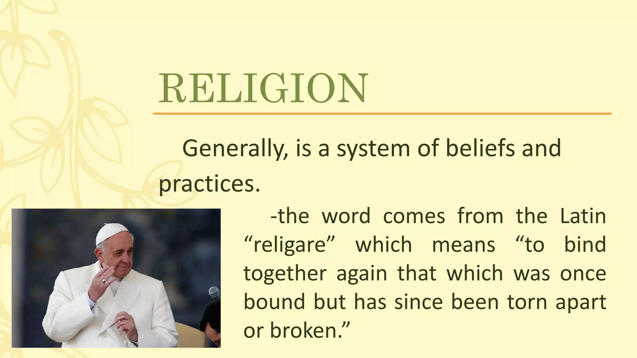 Religion: For or Against Globalization | PPTX