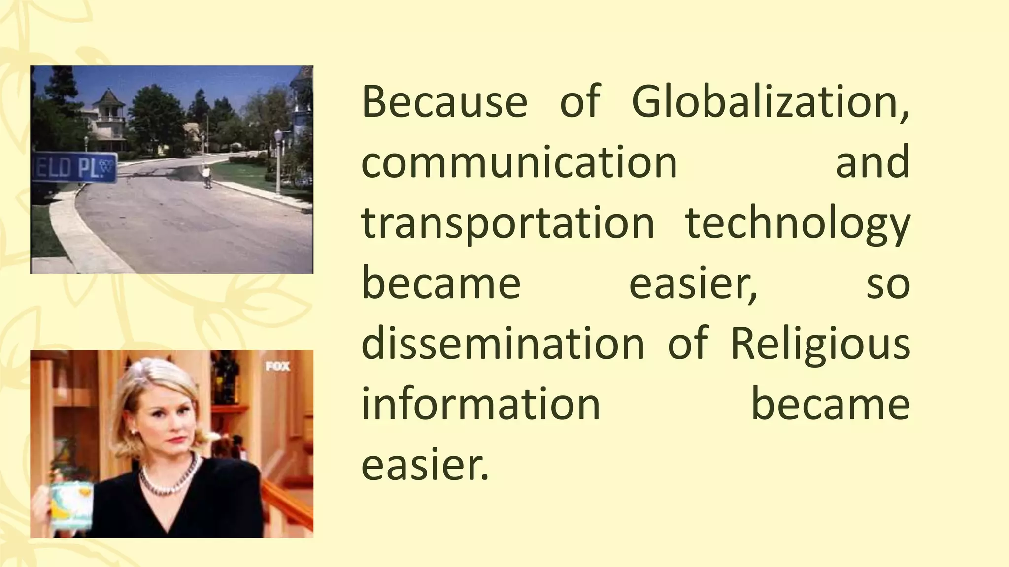 Religion: For or Against Globalization | PPTX