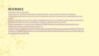 Religion: For or Against Globalization | PPTX