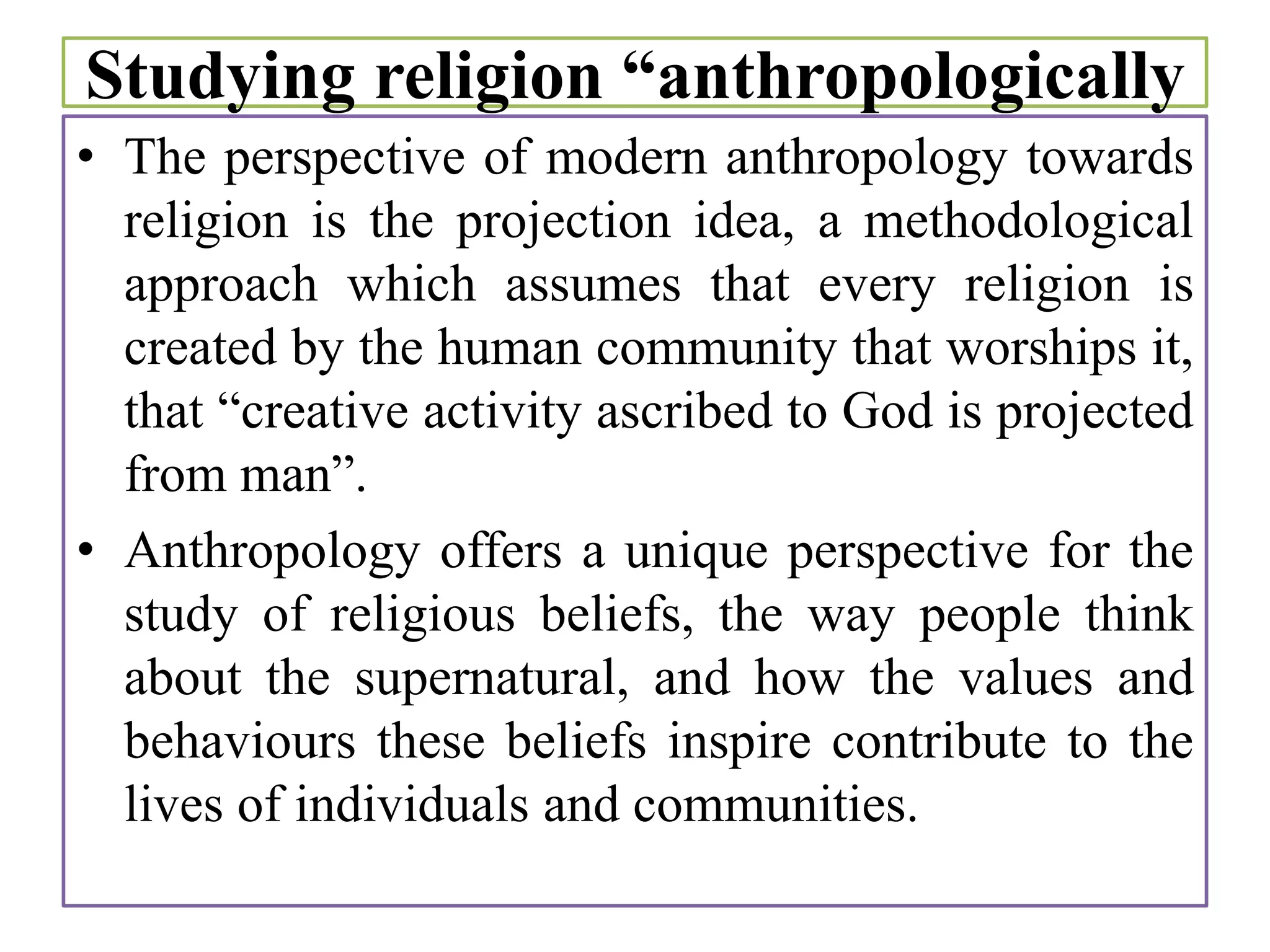 Anthropology of Religion | PDF