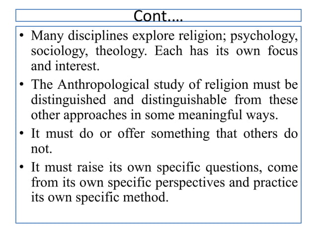Anthropology of Religion | PDF | Christianity | Religion & Spirituality