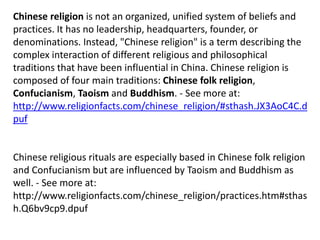 Religion in China | PPTX
