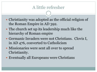 Religion in europe in the middle ages | PPTX