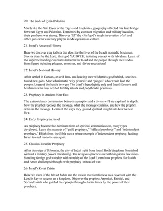 Religion in the Ancient Mediterranean: Course Description | PDF ...