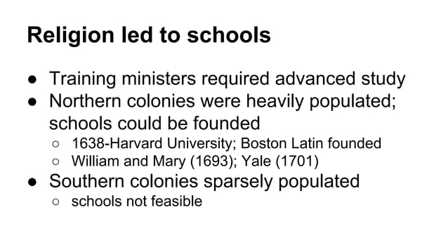 Religion in the colonies | PDF