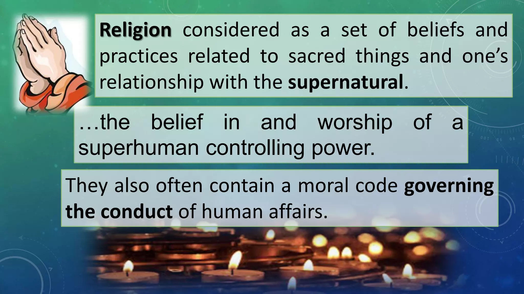 Religion in the contemporary world | PPTX