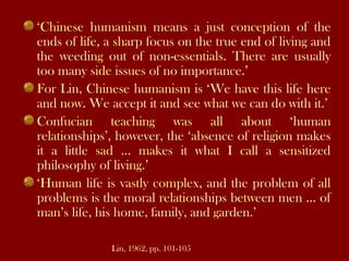 Religion in the Life of Lin Yutang | PPT