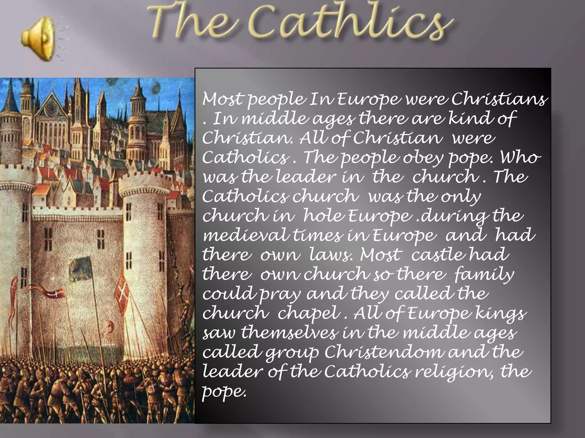 Religion In The Middle Ages Oo | PPT