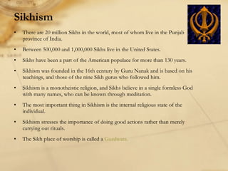 Religion in the us 2 | PPT